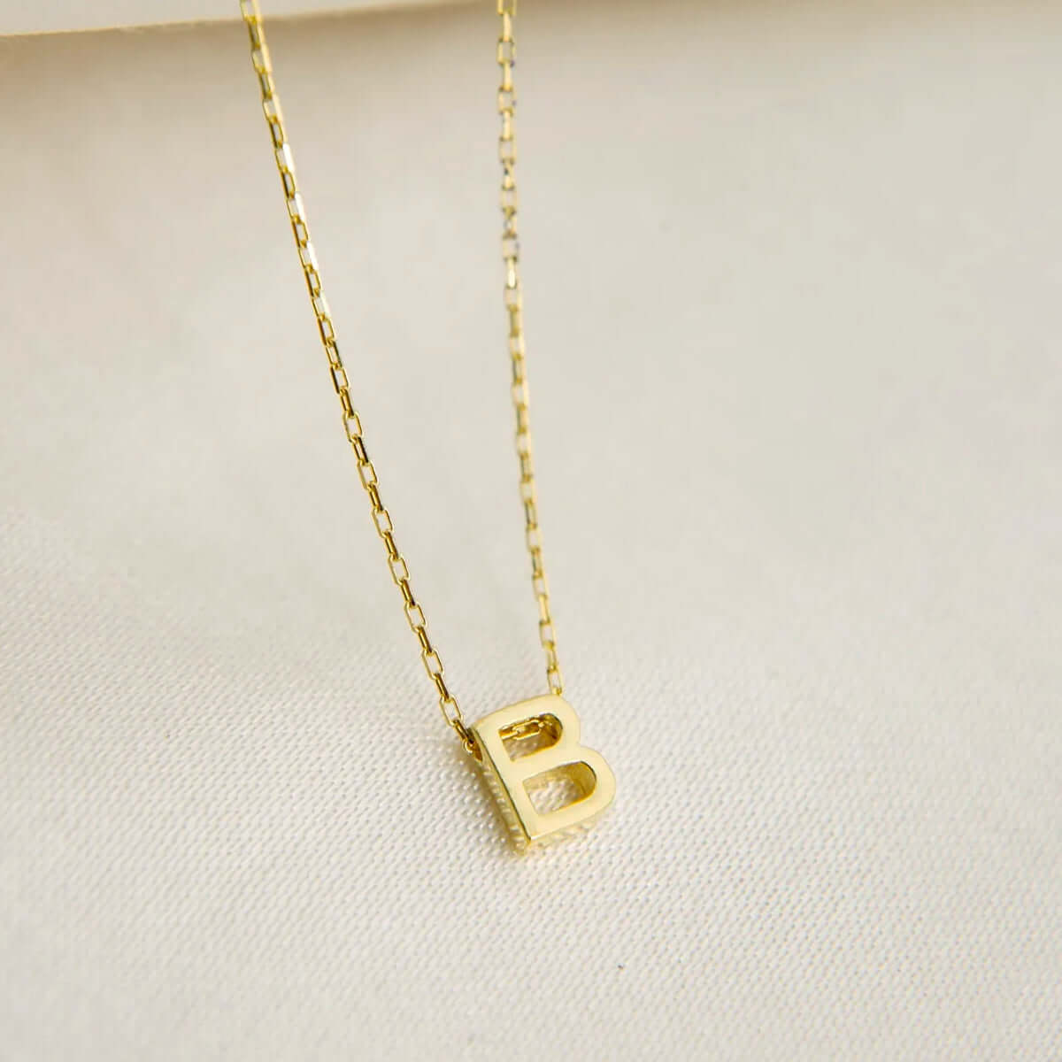 Custom Single Initial 925 Sterling Silver Letter Necklace | JFW ...