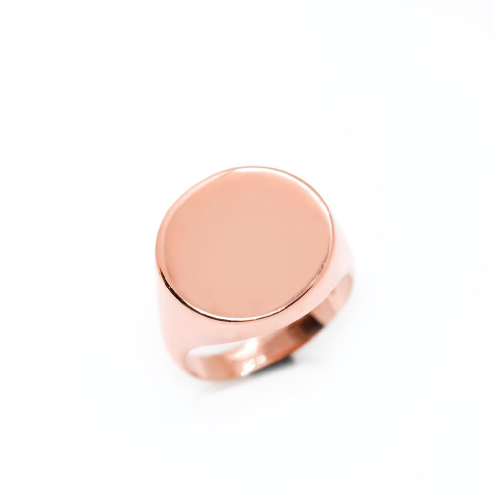 Basic Signet Ring for Women Solid Silver Simple Band – JewelsForWomen